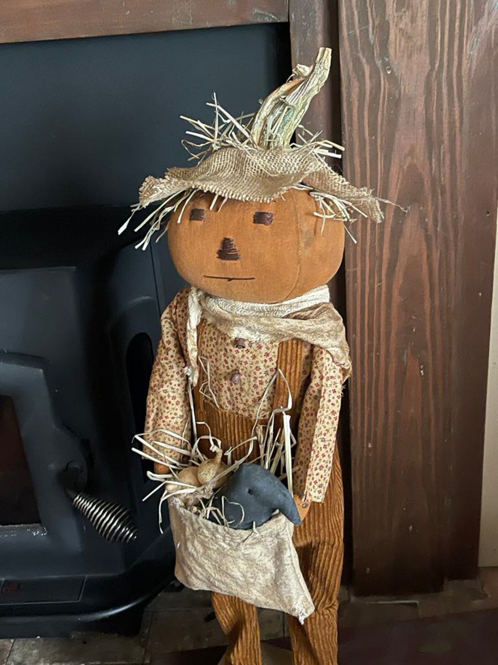 Buster the Pumpkin Man/ Display Only Not a Toy/ Handmade by S. Stinson ...