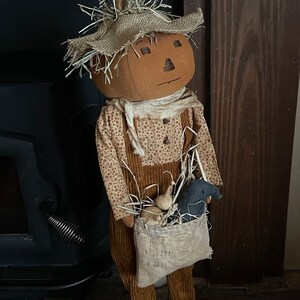 Buster the Pumpkin Man/ Display Only Not a Toy/ Handmade by S. Stinson ...