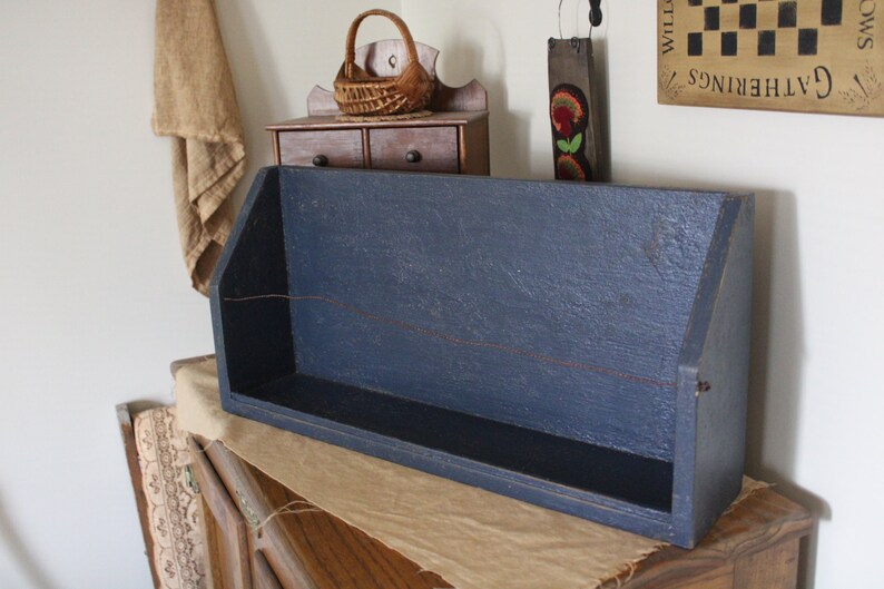 Navy Blue Counter Shelf With Wire/ Items on Shelf Not Included ...