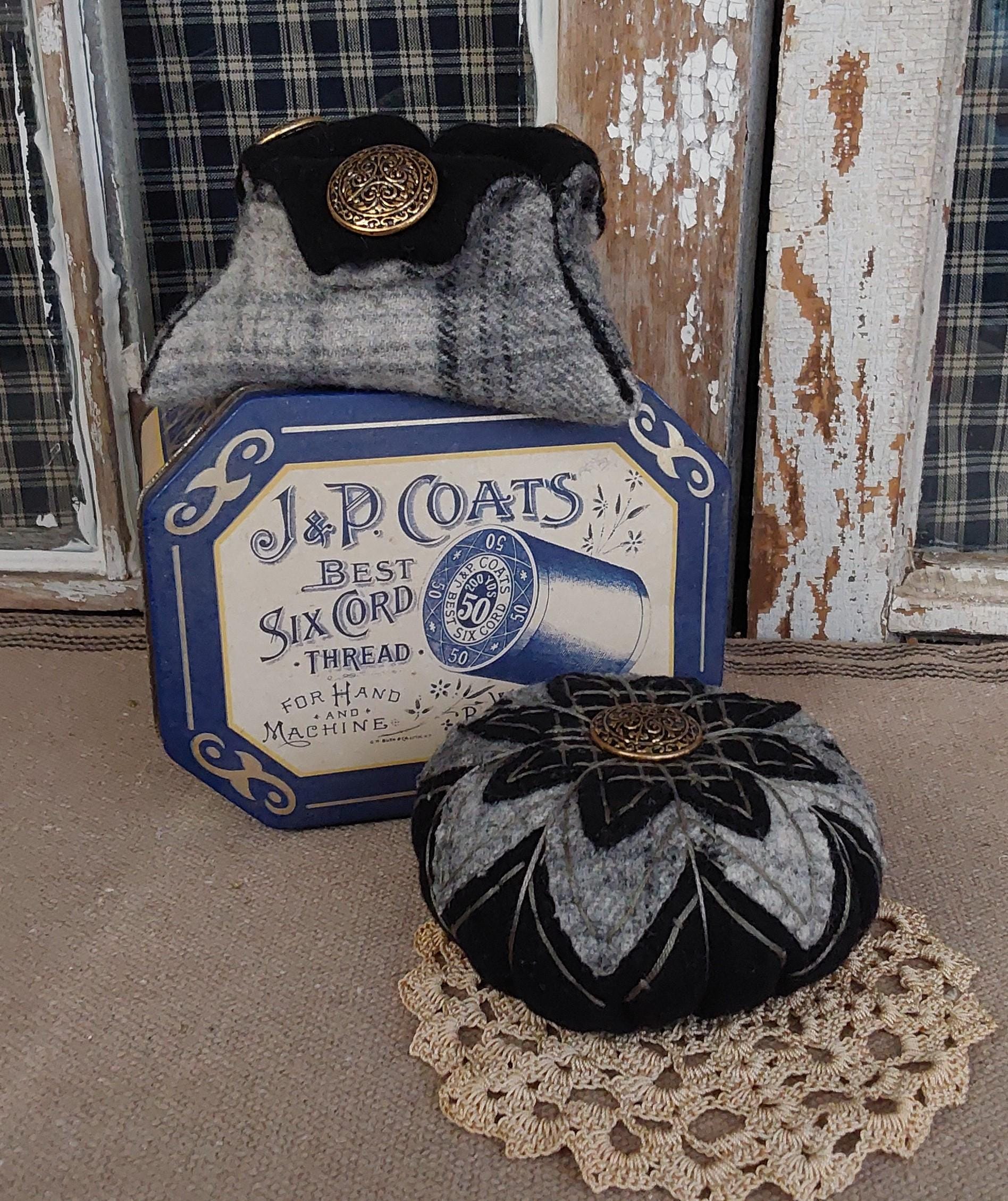 Pin Keep and Snippet Bowl Set/ Upcycled Wool/ Crushed Walnut Shells ...