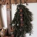 Wool Feather Swag With Rusty Bells/ Indoors Only/ Handmade by S. Veal ...