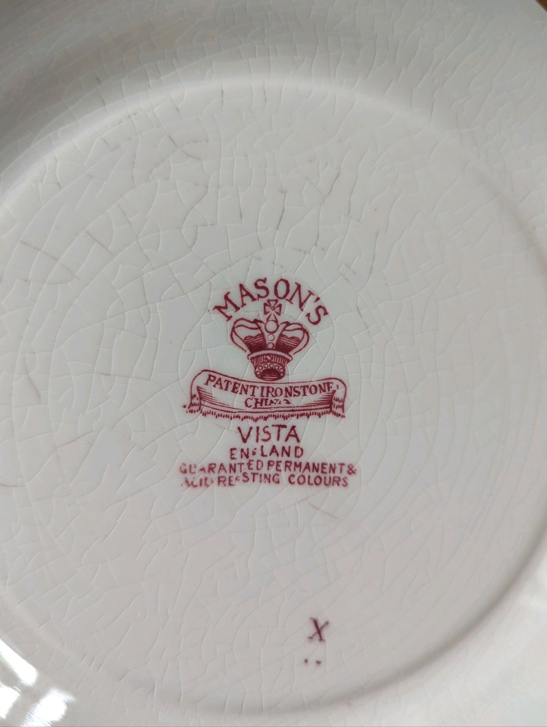 Mason's Vista Red Ironstone - Etsy
