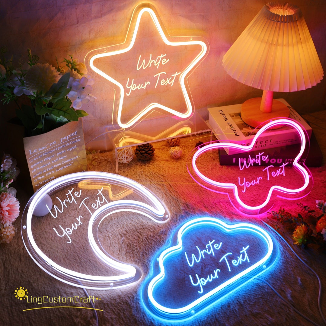 Custom Neon Sign Neon Sign Aesthetic Custom L LED Neon Sign - Etsy