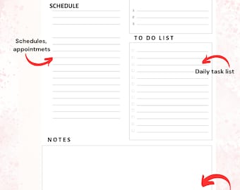 Minimalist Daily Planner Printable Daily to Do List for - Etsy