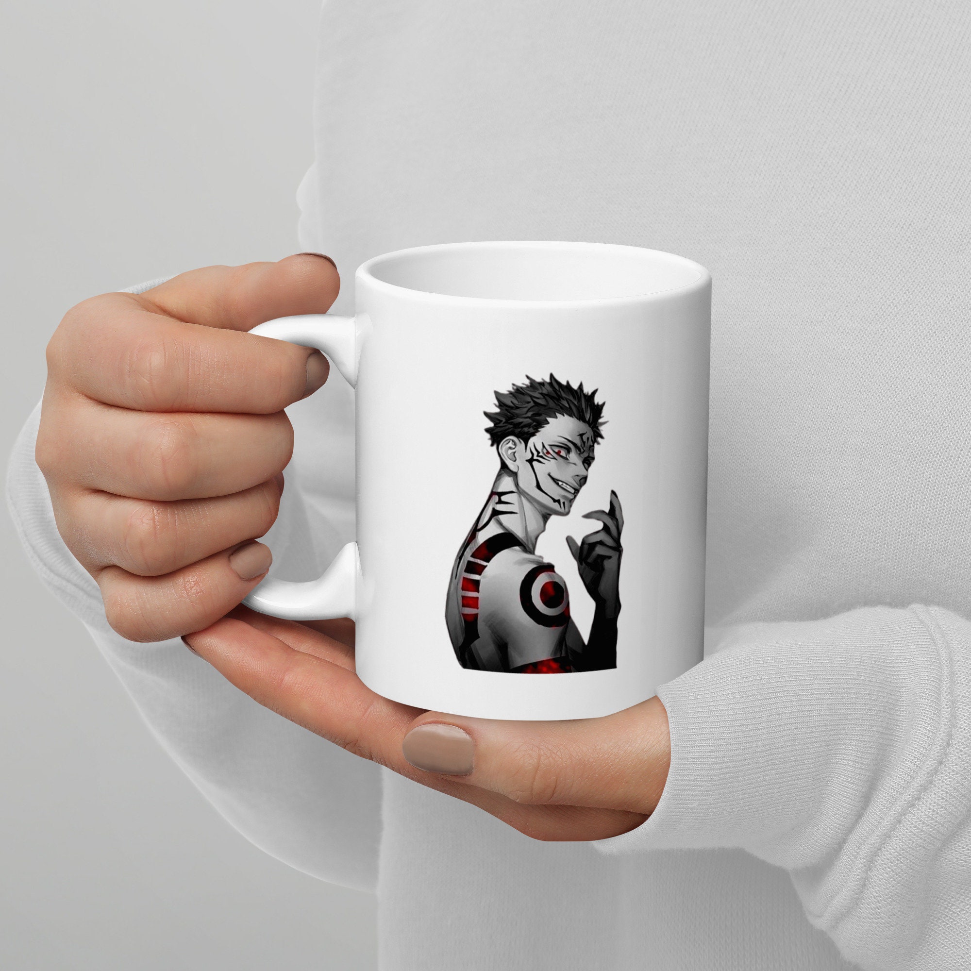 Sukuna Mug, Jujutsu Kaisen King of Curses Coffee Cup, Anime Villain ...
