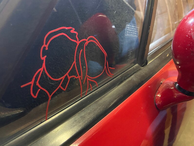 Custom Portrait Vinyl Decal - Etsy