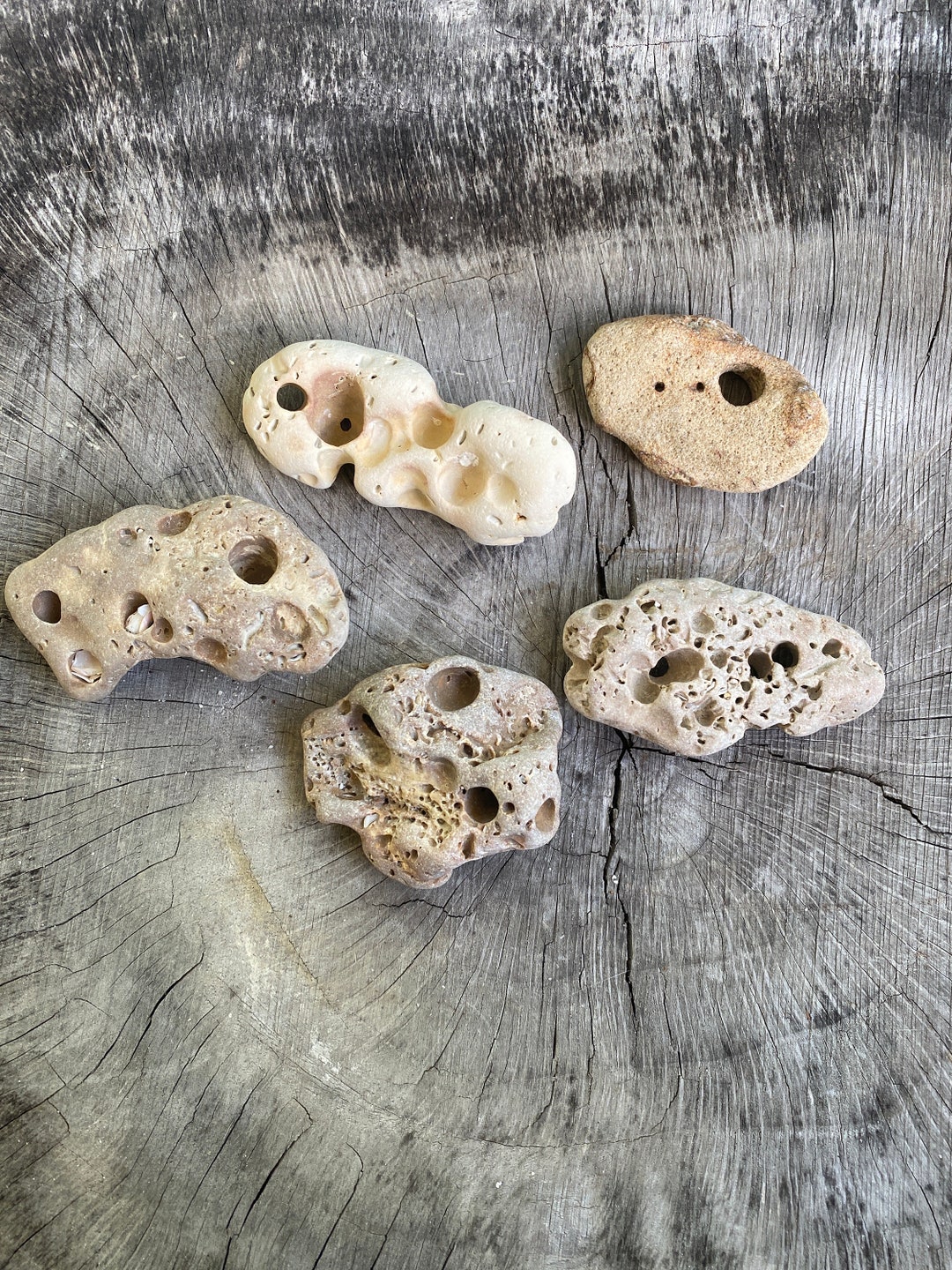 Large Hag Stone, Holey Stones, Beach Stone, Odin Stone, Natural Holey ...