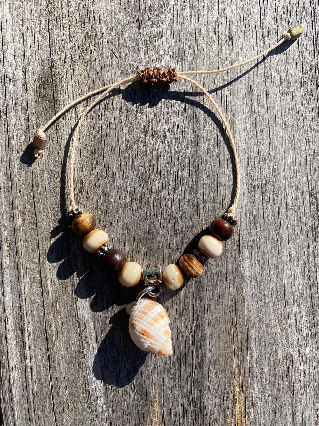 Handmade Shell Bracelet: Adjustable Beach Jewelry - Etsy