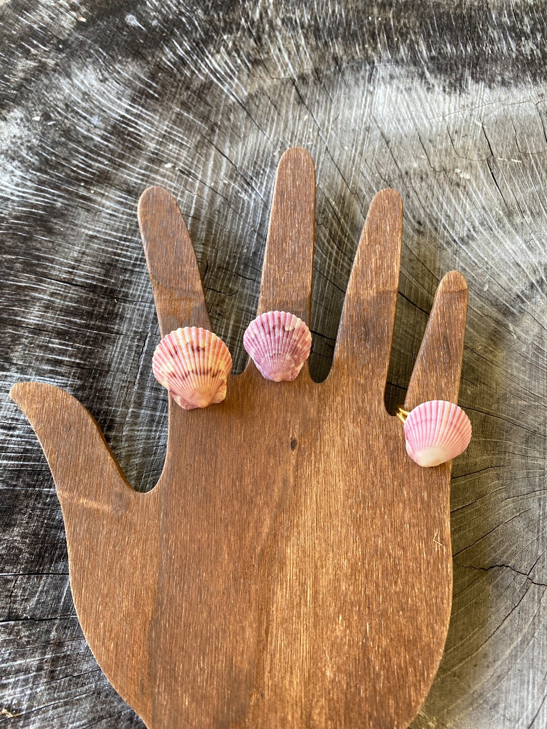 Adjustable Scallop Shell Ring, Shell Ring, Adjustable Ring, Beach Gifts ...