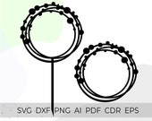 Circle Frames Svg Bundle Cake Topper Svg Files for Cricut - Etsy