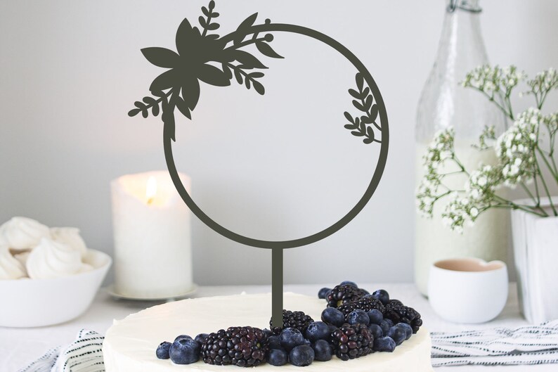 Cake Toppers Frame Svg for Birthday Party Wedding Cake Topper - Etsy