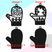 Christmas Mitten Glove Svg 3d Layered Ornaments Svg File for - Etsy