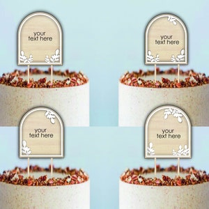 Arch Cake Topper Svg, Birthday Cake Toppers Laser Cut File, Glowforge ...