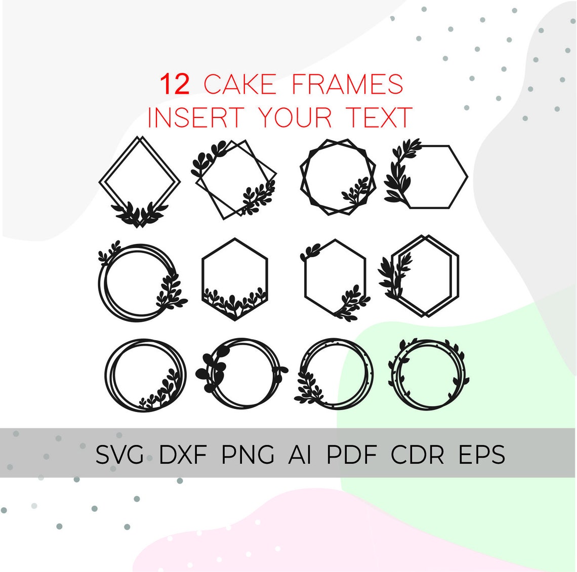 Cake Toppers Svg for Birthday Party Wedding Cake Topper Svg - Etsy