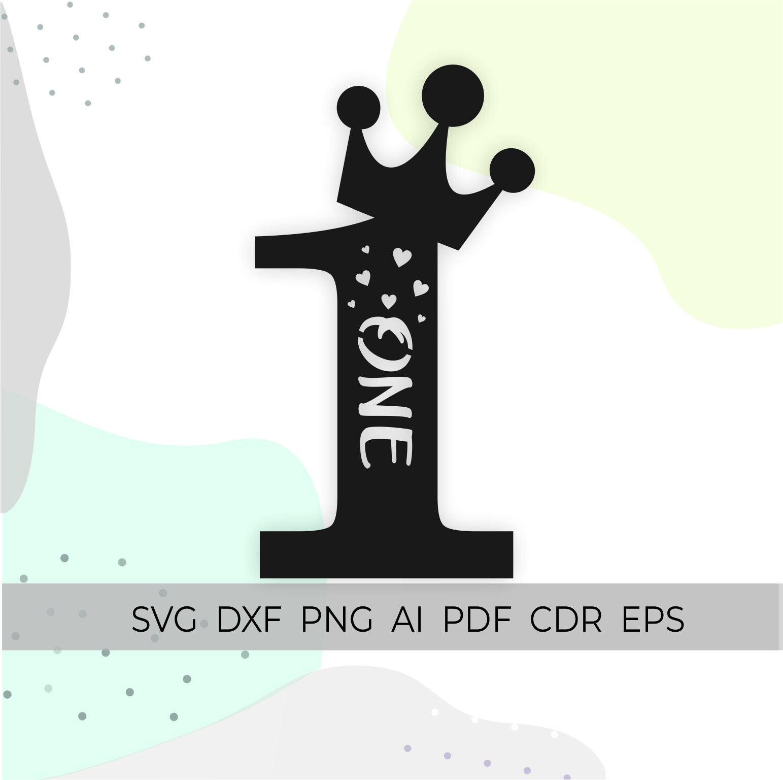 One Cake Topper Svg 1st Birthday Svg for Cricut First - Etsy UK