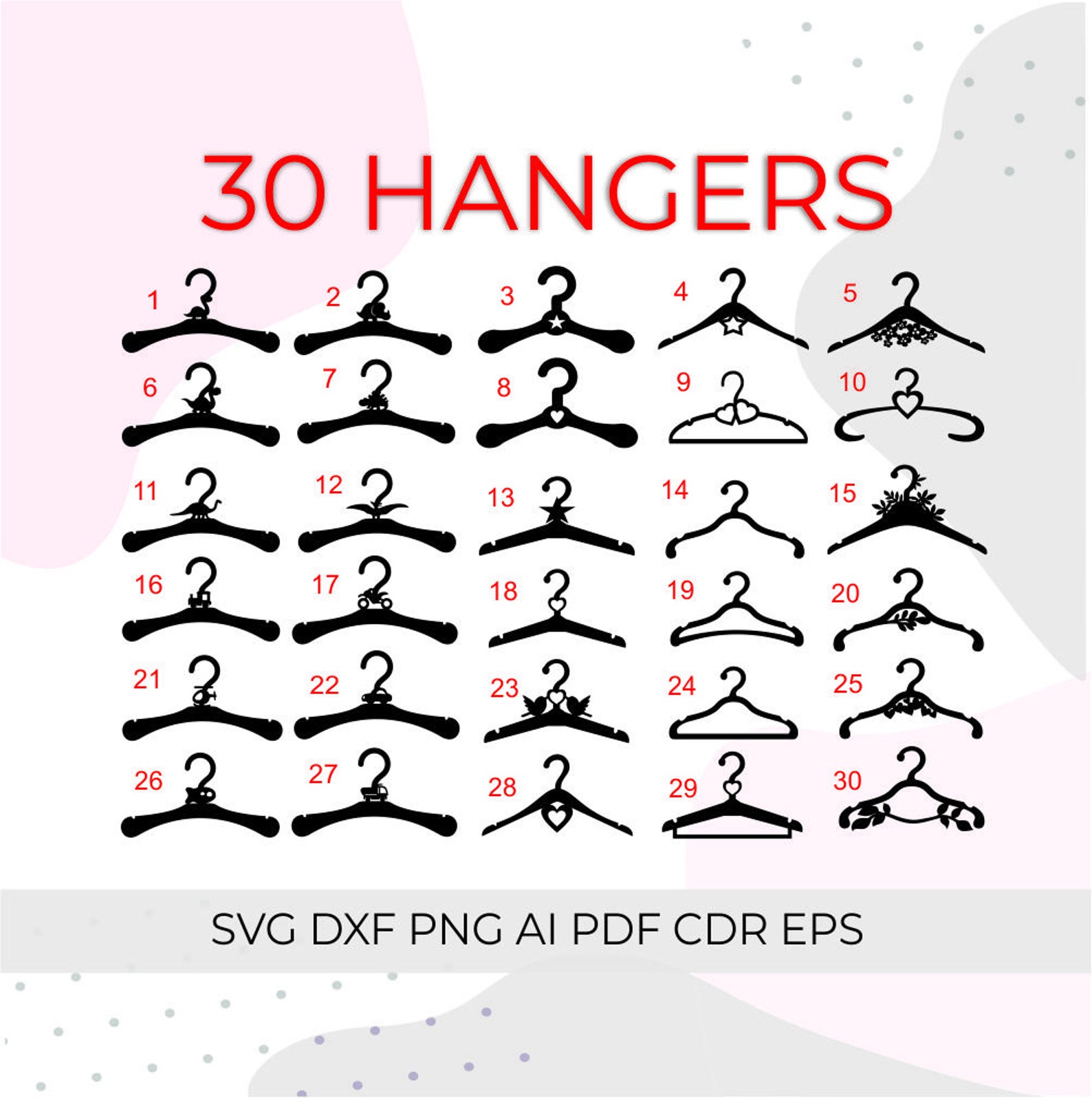 Baby Hangers Svg Wedding Set Hangers Svg Clothes Hanger Svg | Etsy