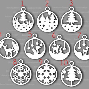Christmas Ball Svg, Snowflake SVG Bundle, Christmas Ornaments SVG ...