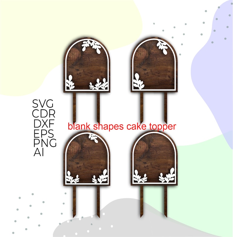 Arch Cake Topper Svg Birthday Cake Toppers Laser Cut File - Etsy