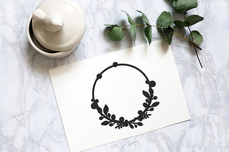 Circle Frame Svg Cake Topper Svg Files for Cricut Wedding - Etsy