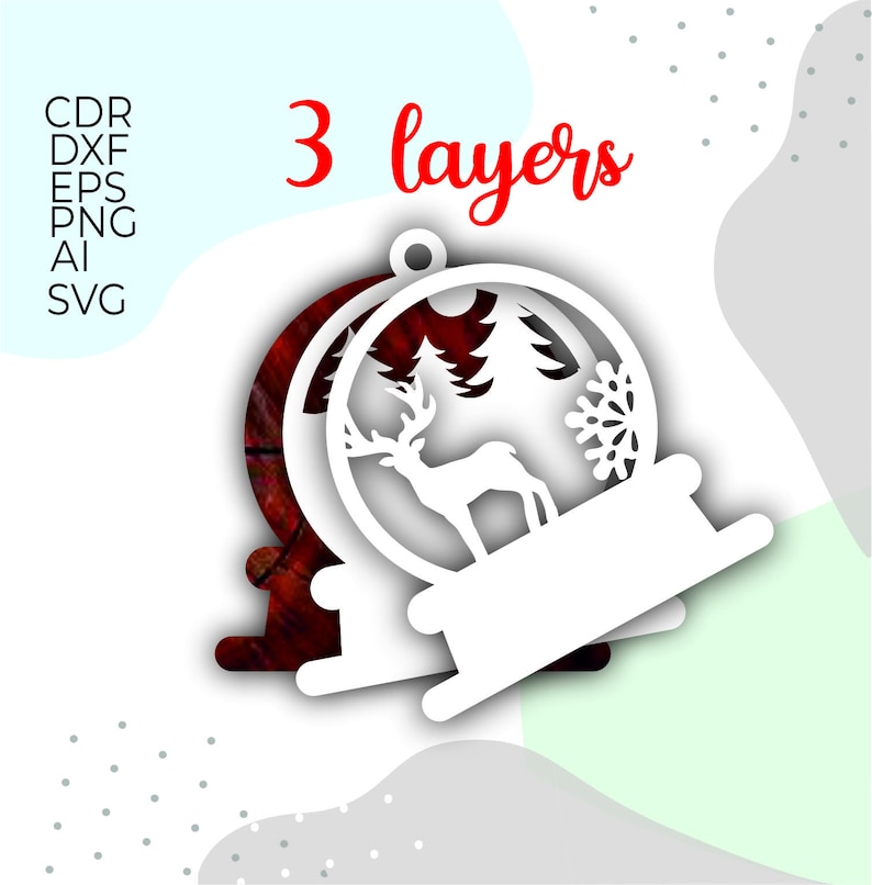 3d Multi Layer Svg Christmas 3d Layered Svg Christmas - Etsy