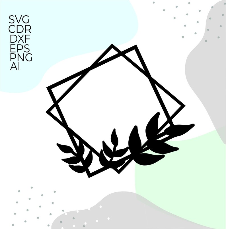 Cake Topper Svg Frame Weddingframe Svg Wreath Frame Svg - Etsy