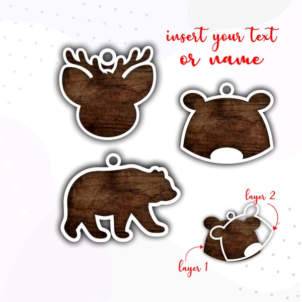 Deer Stocking Tag Svg - Etsy