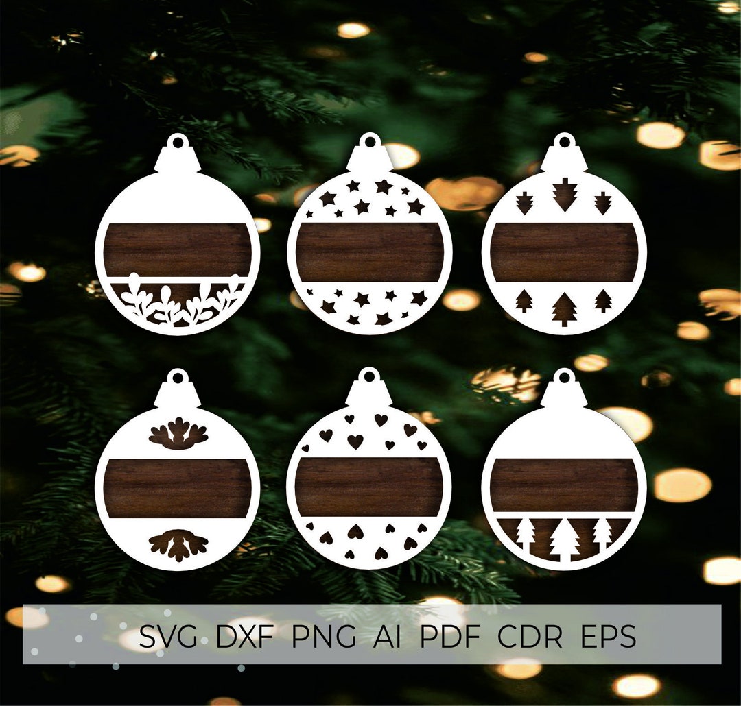 Christmas Ball Svg Laser Cut Snowflake SVG Bundle Merry Christmas ...