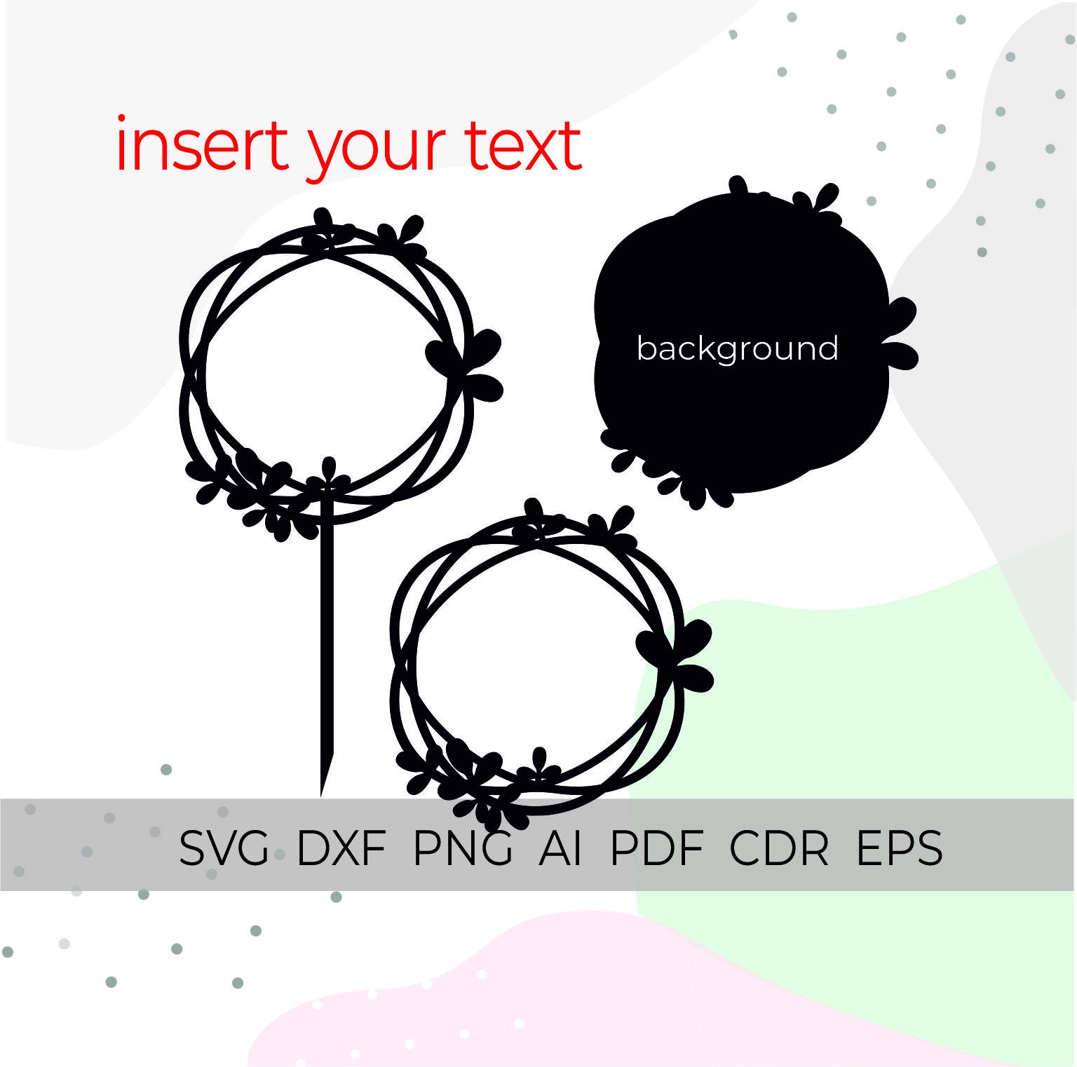 Joyeux anniversaire svg cake topper svg avec arrière-plan, gâteau d ...