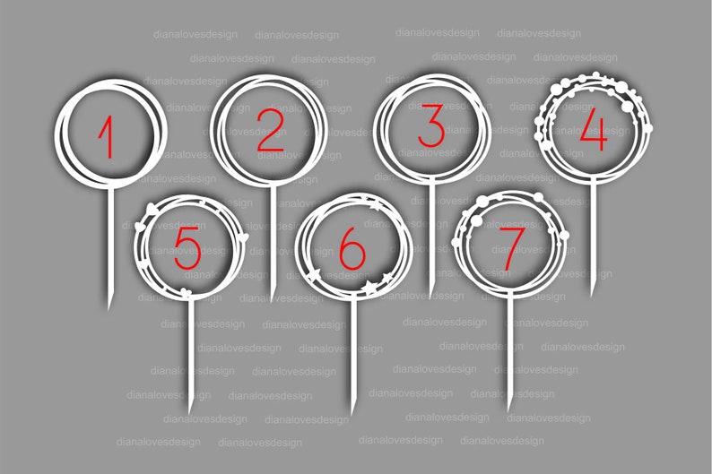 Cake Topper Frame Svg, Wedding Cake Topper Svg, Circle Frame Svg , Cake ...