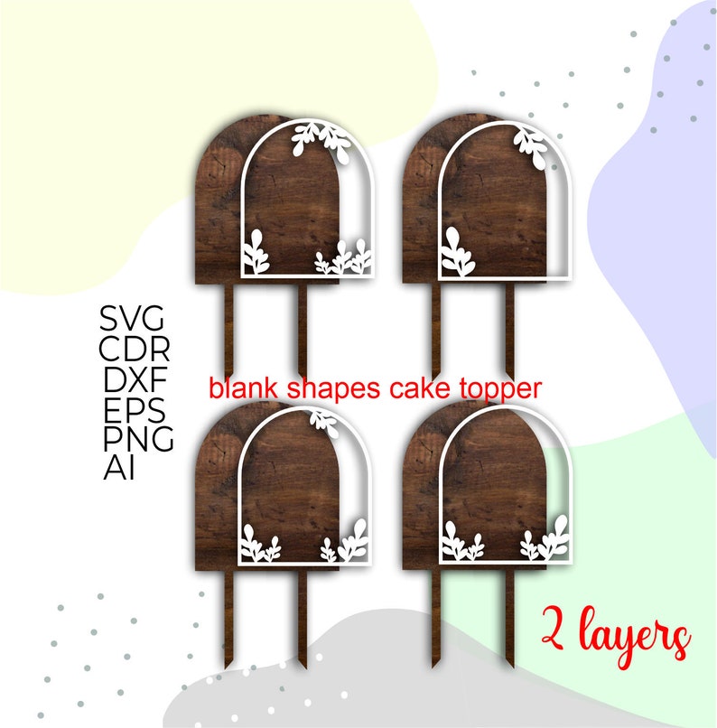 Arch Cake Topper Svg Birthday Cake Toppers Laser Cut File - Etsy