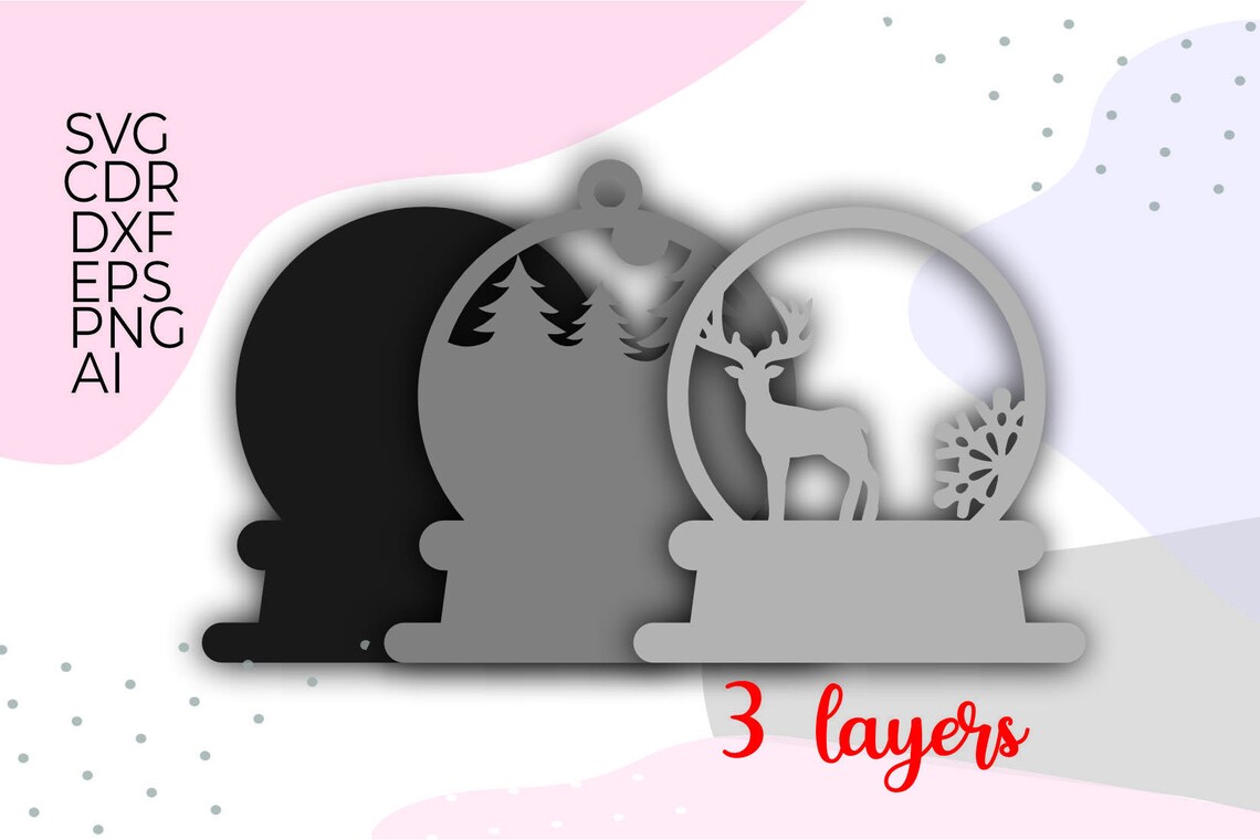 3d Multi Layer Svg Christmas 3d Layered Svg Christmas - Etsy