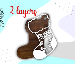 Christmas Stocking Svg, Ornament Snowflake Bundle, Christmas Sock ...