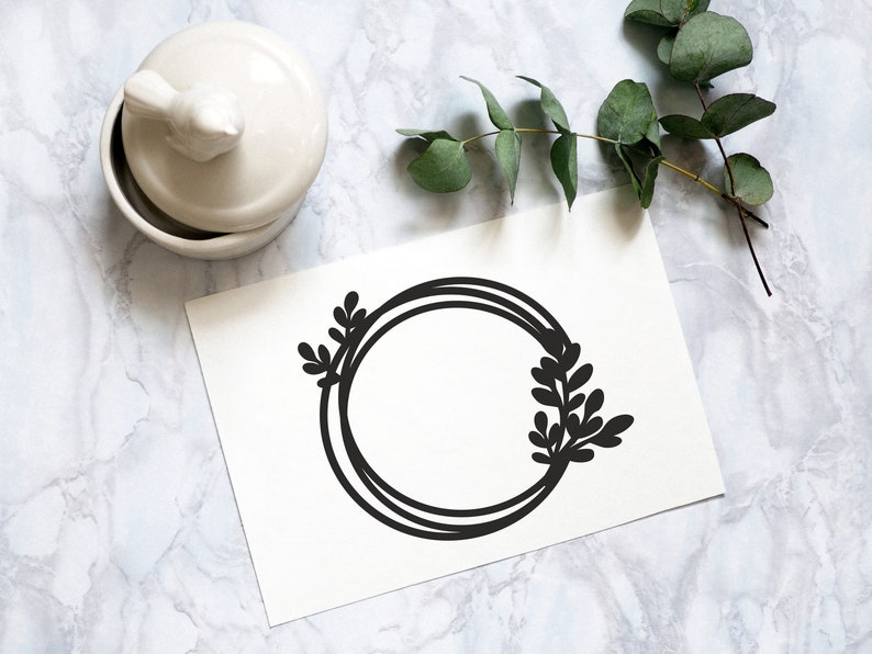 Cake Topper Svg Wedding Cake Topper Svg Wreath Frame Svg - Etsy