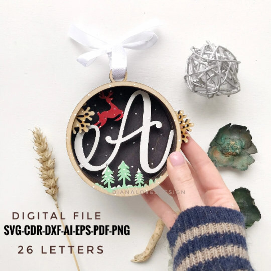 Christmas Alphabet SVG, Christmas Letters Svg, 3d Layered Christmas Svg ...