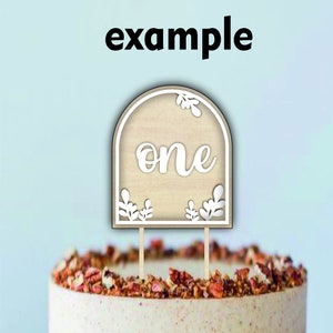 Arch Cake Topper Svg, Birthday Cake Toppers Laser Cut File, Glowforge ...