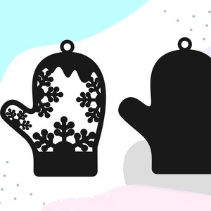 Christmas Mitten Svg, 3d Layered Christmas Ornaments Svg, File for ...