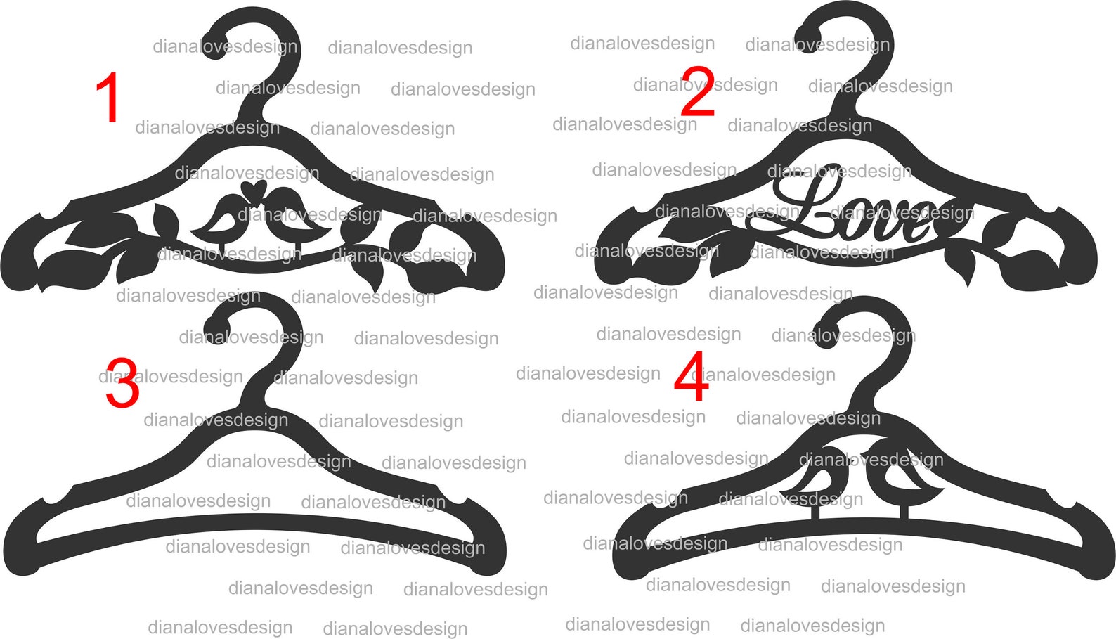 Wedding Hangers Svg, Baby Hangers Svg, Dress Hangers Svg, Bridesmaid ...