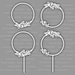 Cake Topper Svg, Floral Circle Svg, Files for Cricut, Wedding Frame Svg ...