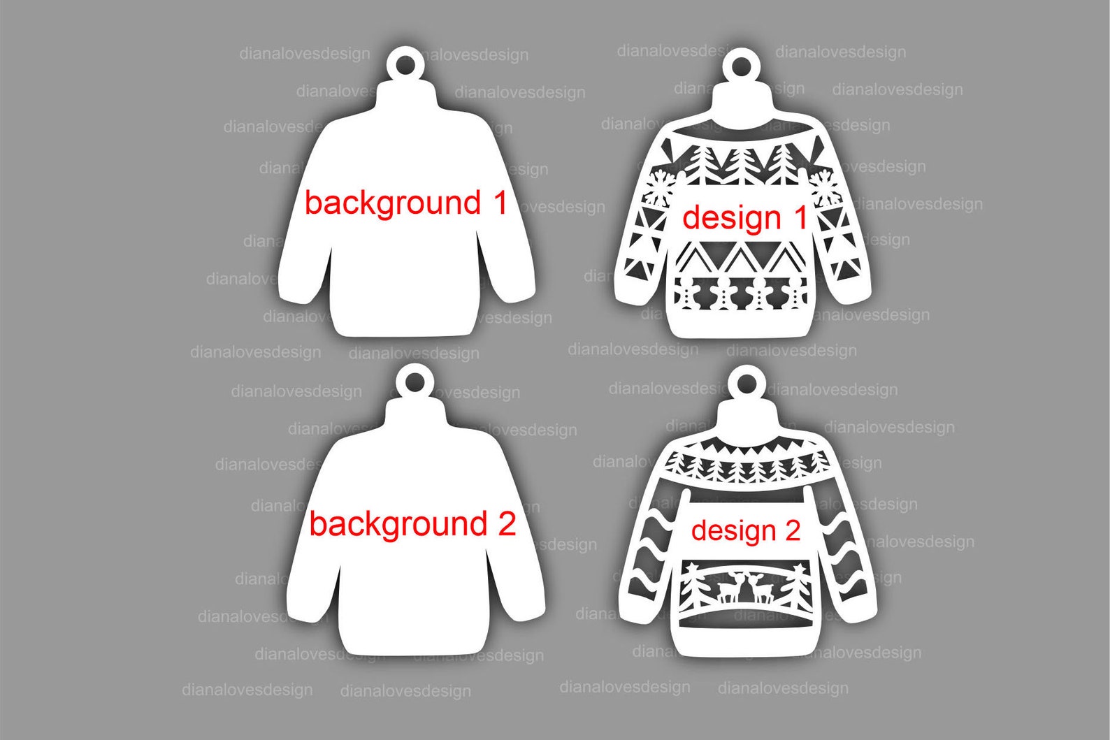 Ugly Christmas Sweater Svg File for Glowforge Christmas Svg - Etsy