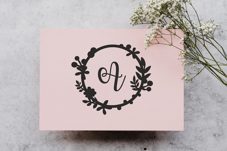 Cake Topper Svg Wedding Cake Topper Svg Wreath Frame Svg - Etsy