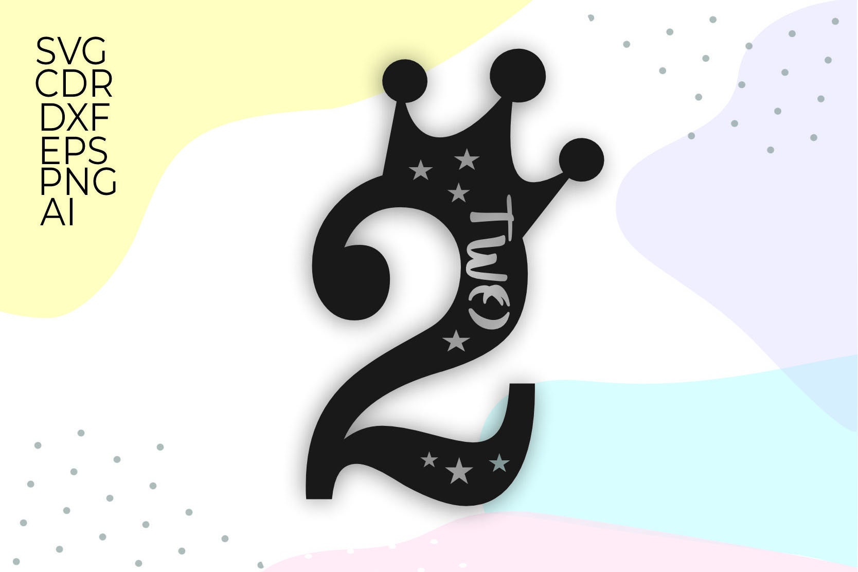 2nd Cake Topper Svg Happy Birthday Number Two Cake Topper - Etsy Canada