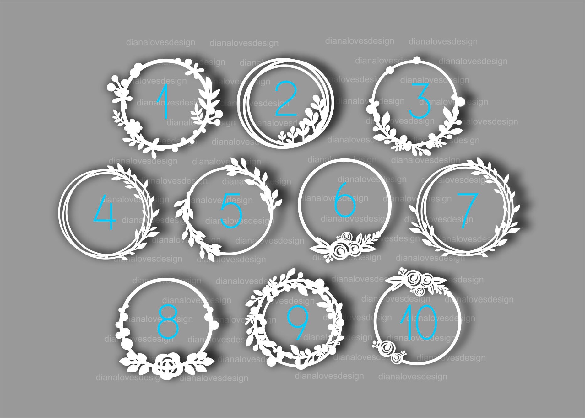 Circle Frame Svg, Cake Topper Svg, Files for Cricut, Wedding Frame Svg ...