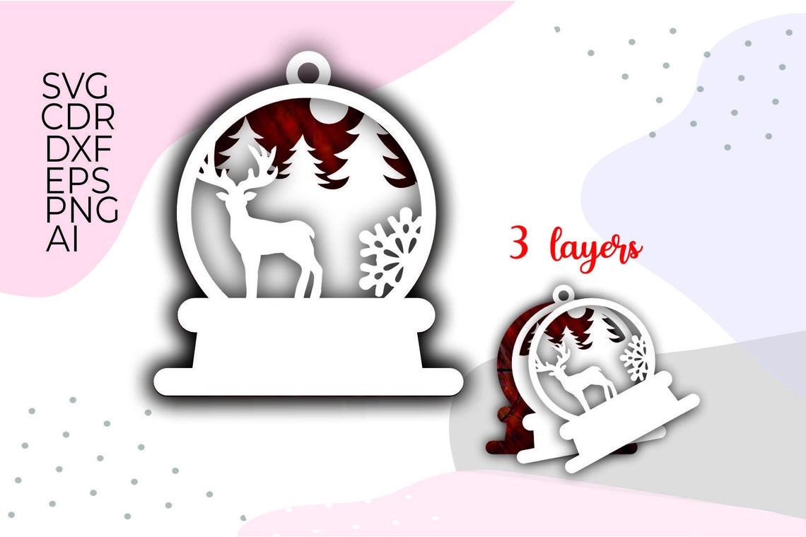 3d Multi Layer Svg Christmas 3d Layered Svg Christmas - Etsy