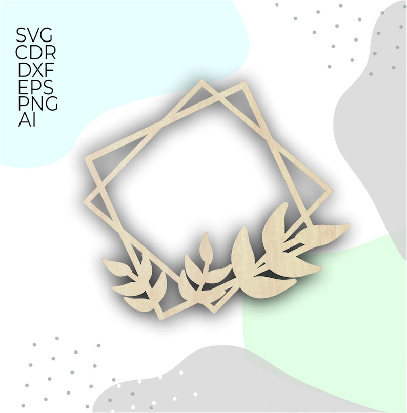 Cake Topper Svg Frame Weddingframe Svg Wreath Frame Svg - Etsy