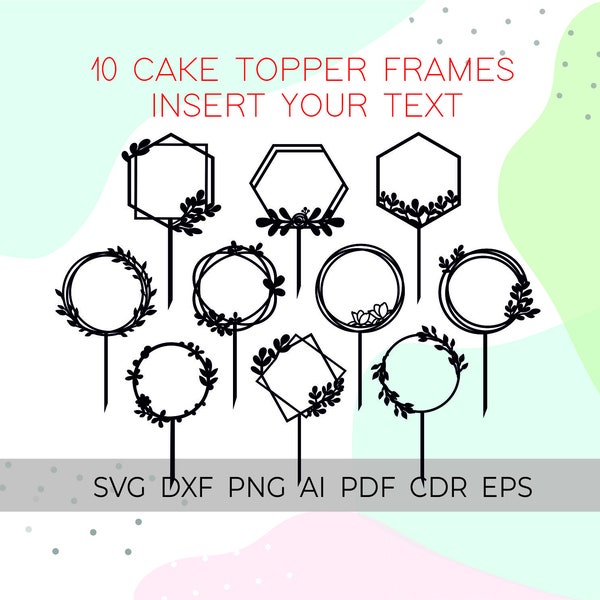 Flower Cake Topper - Etsy