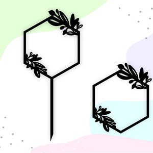 Wedding Cake Topper Svg, Cake Topper Frame, Laser Cut, Birthday Topper ...