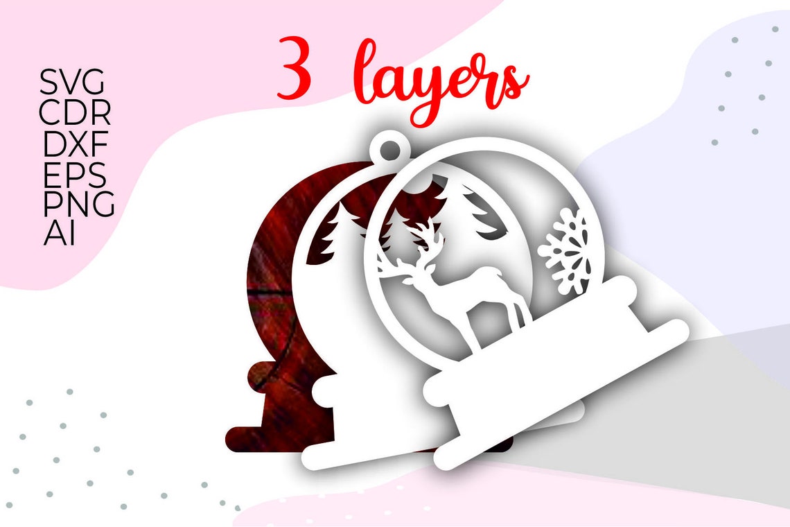 3d Multi Layer Svg Christmas 3d Layered Svg Christmas - Etsy