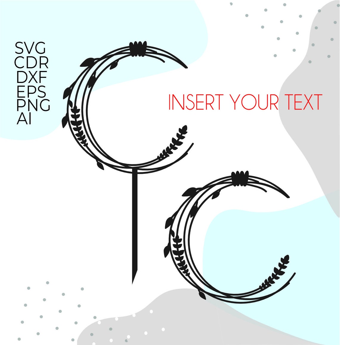 Cake Topper Frame Svg Cake Topper Cricut Happy Birthday Svg - Etsy