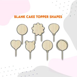 Blank Cake Topper Shape, Birthday Topper Svg, Svg Files for Cricut ...