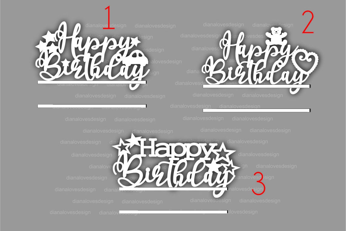 Svg de gâteau, joyeux anniversaire, cricut de gâteau personnalisé, lot ...